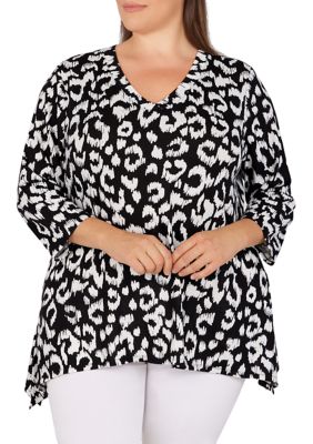 Ruby Rd Plus Size Hatchi Animal Top | belk