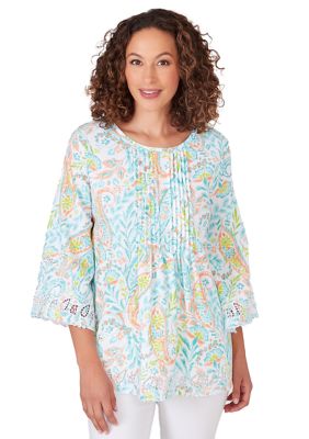 Ruby Rd Petite Embroidered Knit Top | belk