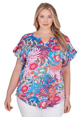 Ruby Rd Plus Size Rainforest-Inspired Top | belk
