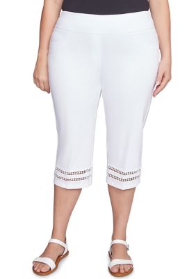 Ruby Rd Plus Size Dreamy Pull On Tech Clamdigger Pants | Belk