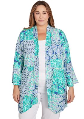 Ruby Rd Bali Patchwork Knit Cardigan | belk