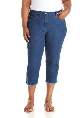 Ruby Rd Plus Size Embellished Stretch Denim Jeans | belk