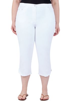 Ruby Rd Plus Size Soft Stretch Denim Capris | belk