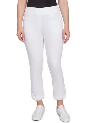 Ruby Rd Women's Luxury Pull-On White Denim Jeans | belk