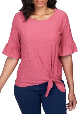Ruby Rd Women's Swiss Dot Knit Top | belk