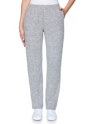Ruby Rd Womens Cozy Up Pull On Heather Knit Pants Belk