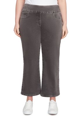 Ruby Rd Plus Size Full Fashion Terry Denim Pants | Belk