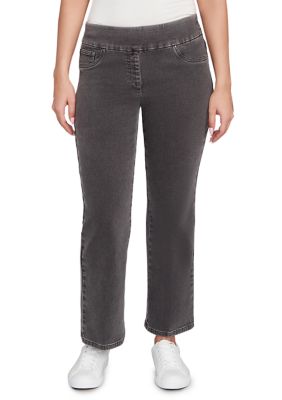 Ruby Rd Petite Comfort Stretch Straight Leg Jeans | Belk