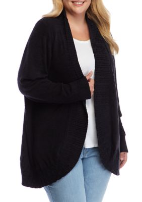 Ruby Rd Plus Size Sweater Program Velvet Cardigan | belk