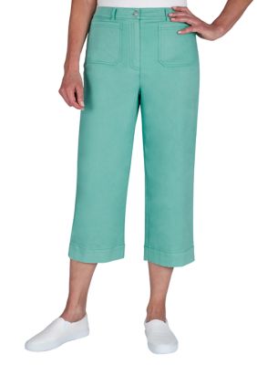 Ruby Rd Women's Soft Stretch Wide Leg Denim Capris | belk