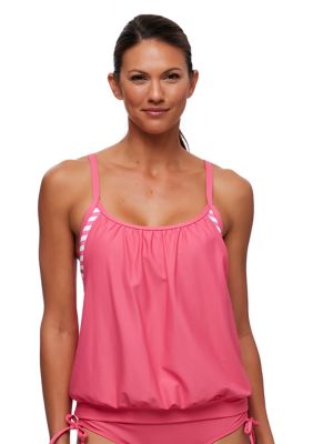 Next by Athena Sailaway Stripe Double Up Tankini Swim Top | belk
