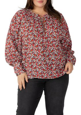 Sanctuary Plus Size Flower Power Top | belk