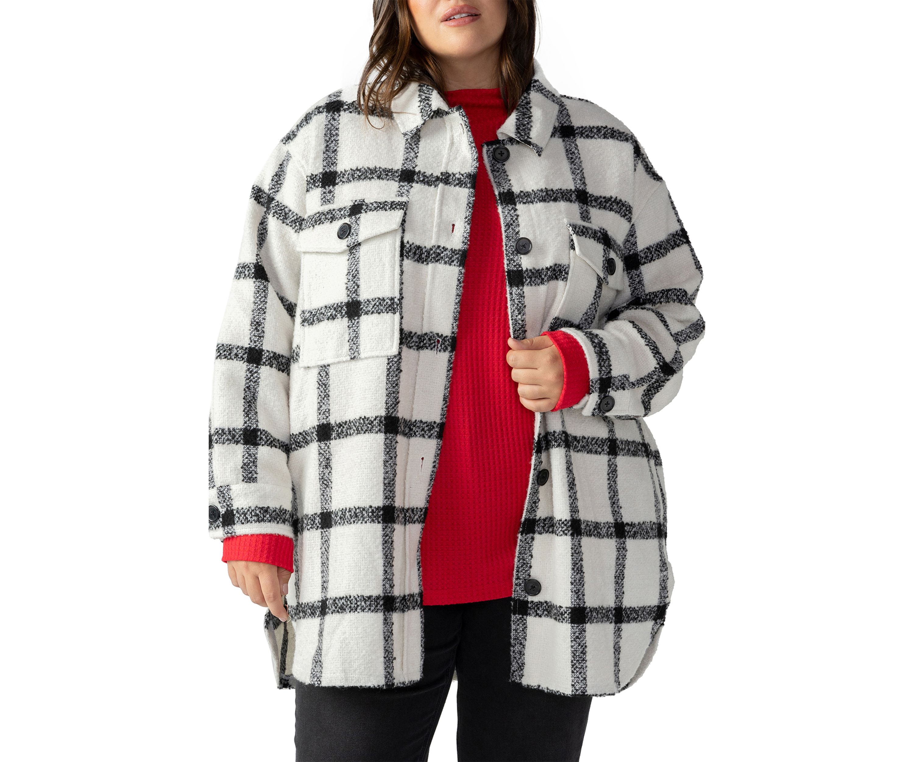Sanctuary Plus Size Town Shacket | Belk
