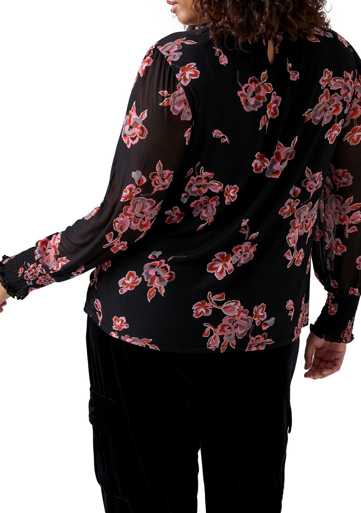 Sanctuary Plus Size Blousy Mesh Top | Belk