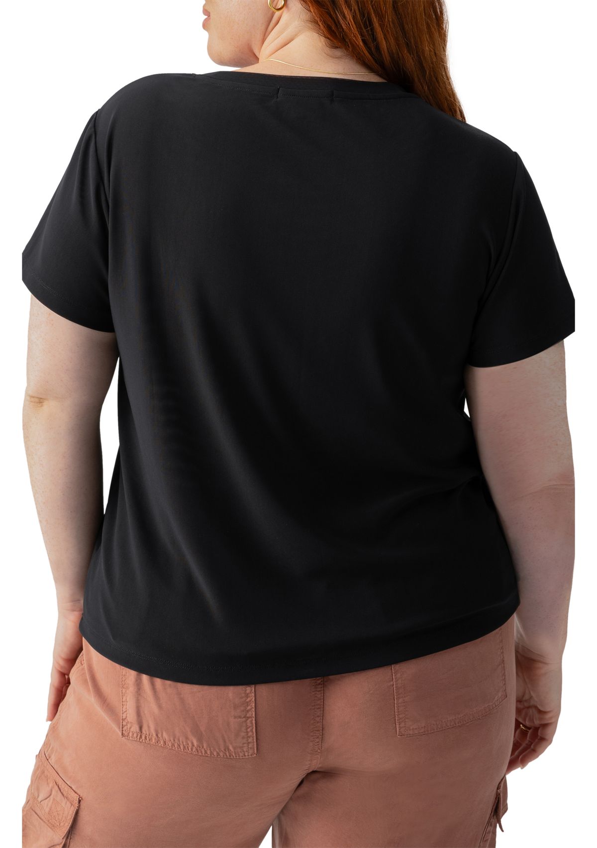 Sanctuary Plus Size Perfect Mesh T-Shirt | Belk
