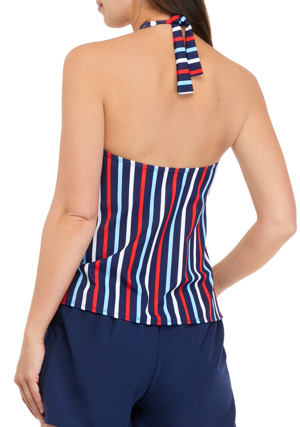 Kim Rogers® Triple Ruffle Halter Tankini Swim Top | Belk