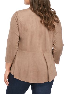 New Directions® Plus Size Suede Jacket | belk