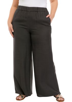 Wonderly Plus Size Clean Front Pants | belk