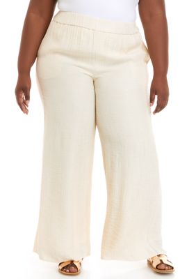 Wonderly Plus Size Clean Front Pants | belk