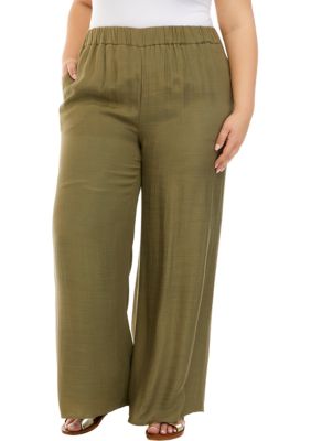 Wonderly Plus Size Clean Front Pants | belk