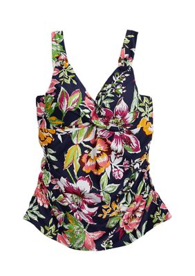 Anne Cole® Plus Size Underwire Twist Front Tankini Swim Top | belk