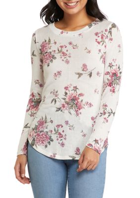 WallFlower Printed Hacci Top | belk