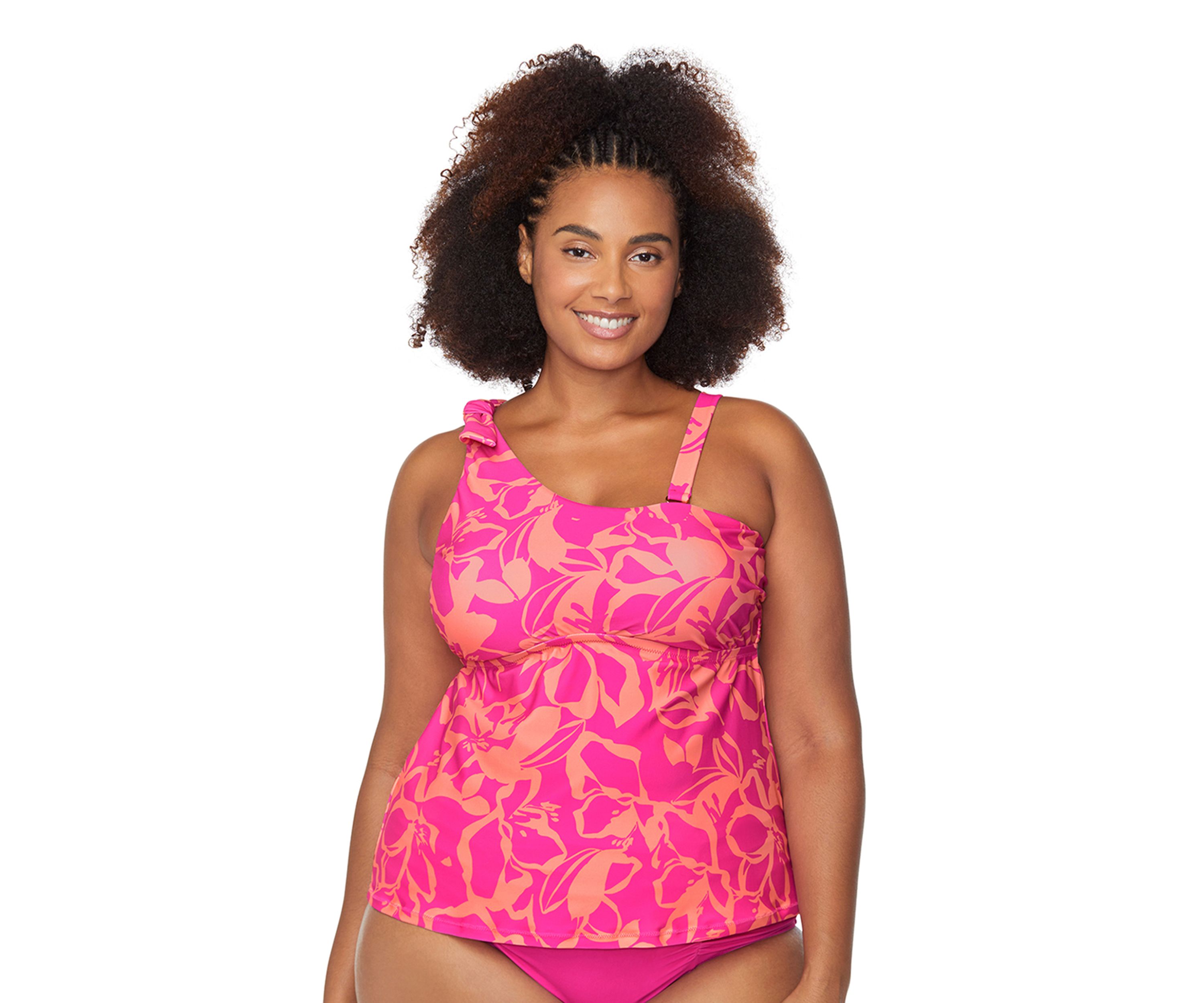 Raisins Curve Plus Size Havana Rose Marita Tankini Swim Top | Belk