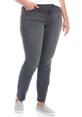 New Directions® Plus Size Straight Leg Average Jeans | belk