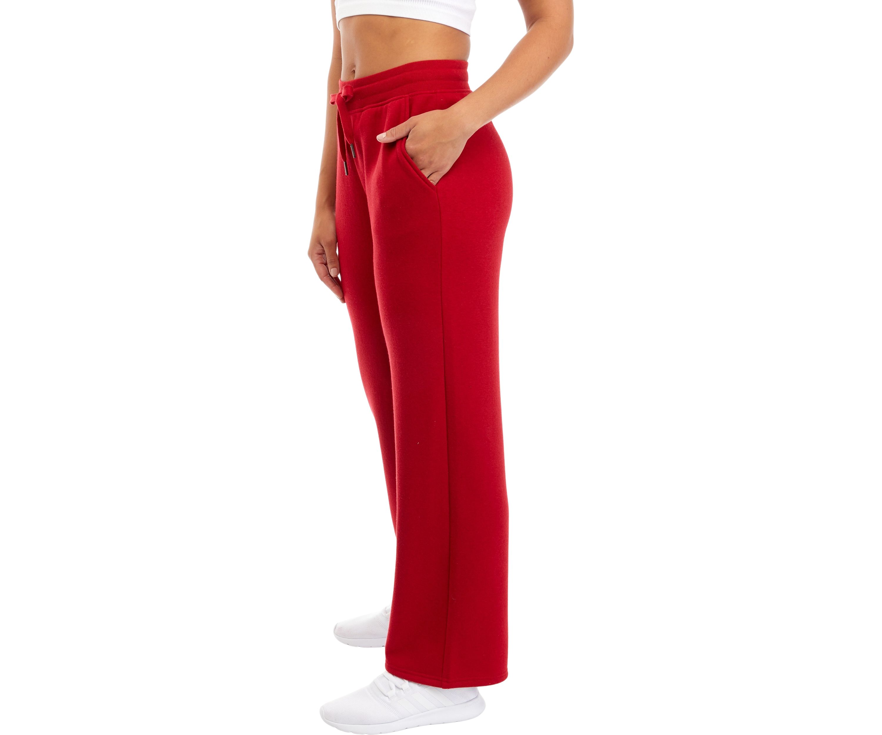 Pink Rose Juniors' Wide Leg Fleece Pants | Belk