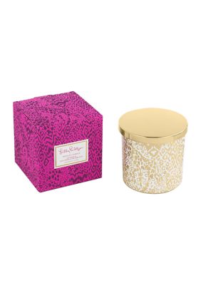Lilly Pulitzer® Medium Candle, Gold Pattern Play | belk