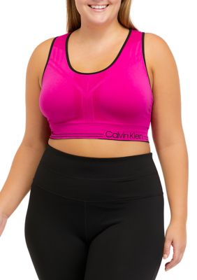 CK Performance Plus Size Reversible Medium Impact Bra | belk