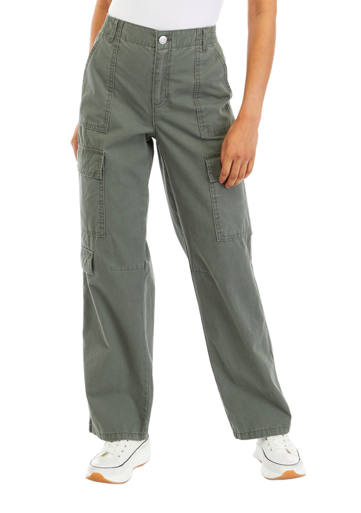 TRUE CRAFT Twill Elastic Waist Cargo Pants | Belk