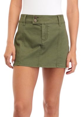 TRUE CRAFT Denim Mini Skirt | belk