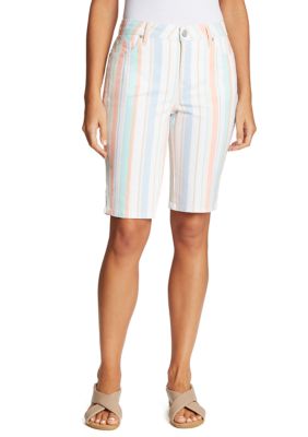 Gloria Vanderbilt Womens Mid Rise Bermuda Shorts Belk