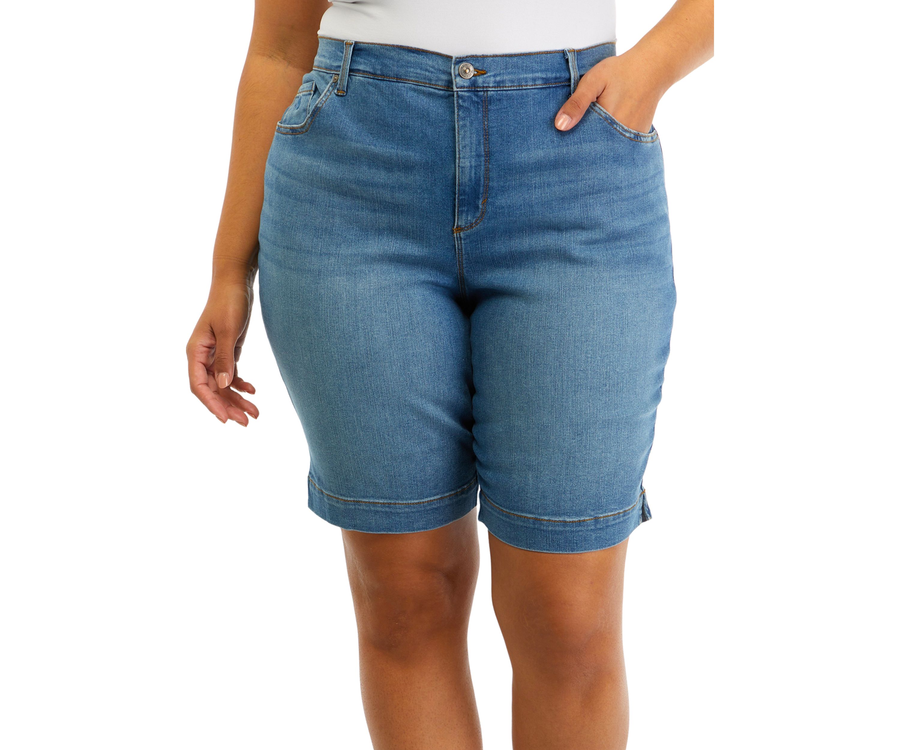Gloria Vanderbilt Plus Size Amanda Bermuda Shorts | Belk
