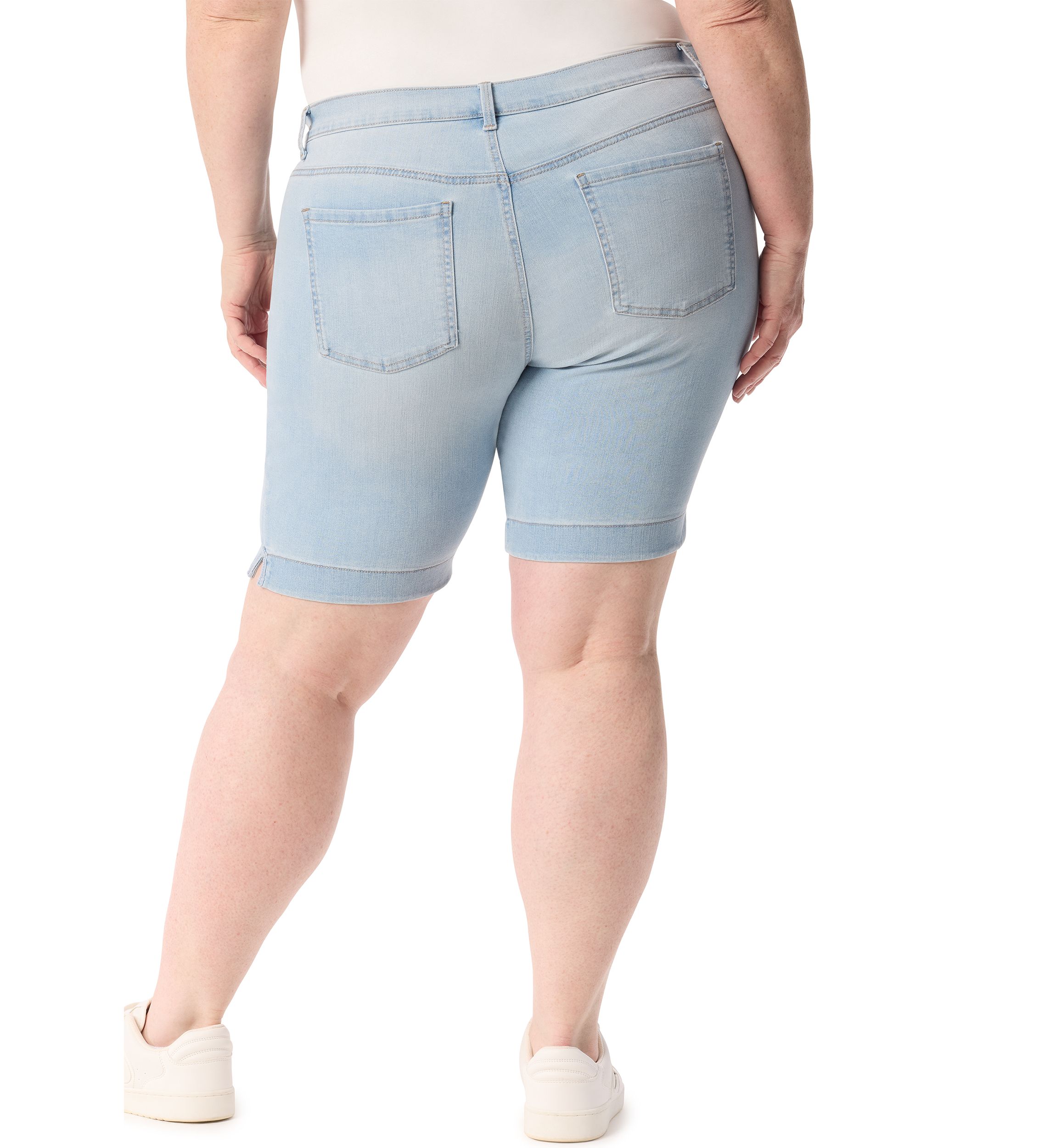 Gloria Vanderbilt Plus Size Amanda Bermuda Shorts | Belk