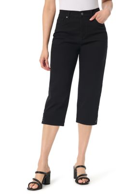 Gloria Vanderbilt Women's Amanda Capri Pants with Hem Slits | Belk