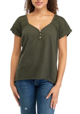 TRUE CRAFT Slub Knit Top | belk