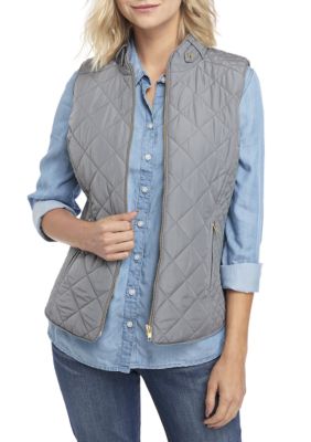 Crown & Ivy™ Petite Quilted Vest | belk