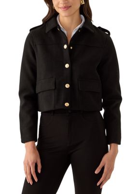 Edit by Jason Wu Women's Collared Cropped Button Down Jacket | Belk