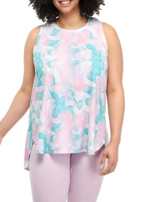 Zelos Plus Size Sleeveless Tunic Tank Belk