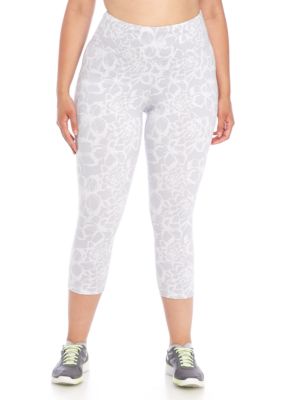 Zelos Plus Size Core Jacquard Printed Capris Belk