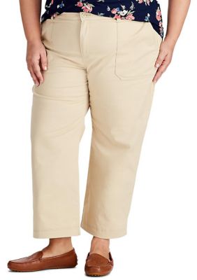 Chaps Plus Size Tie Pork Chop Pocket Pants | belk