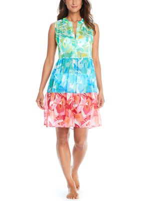 Bleu Rod Beattie Summer Escapes Short Swim Cover Up dress | belk