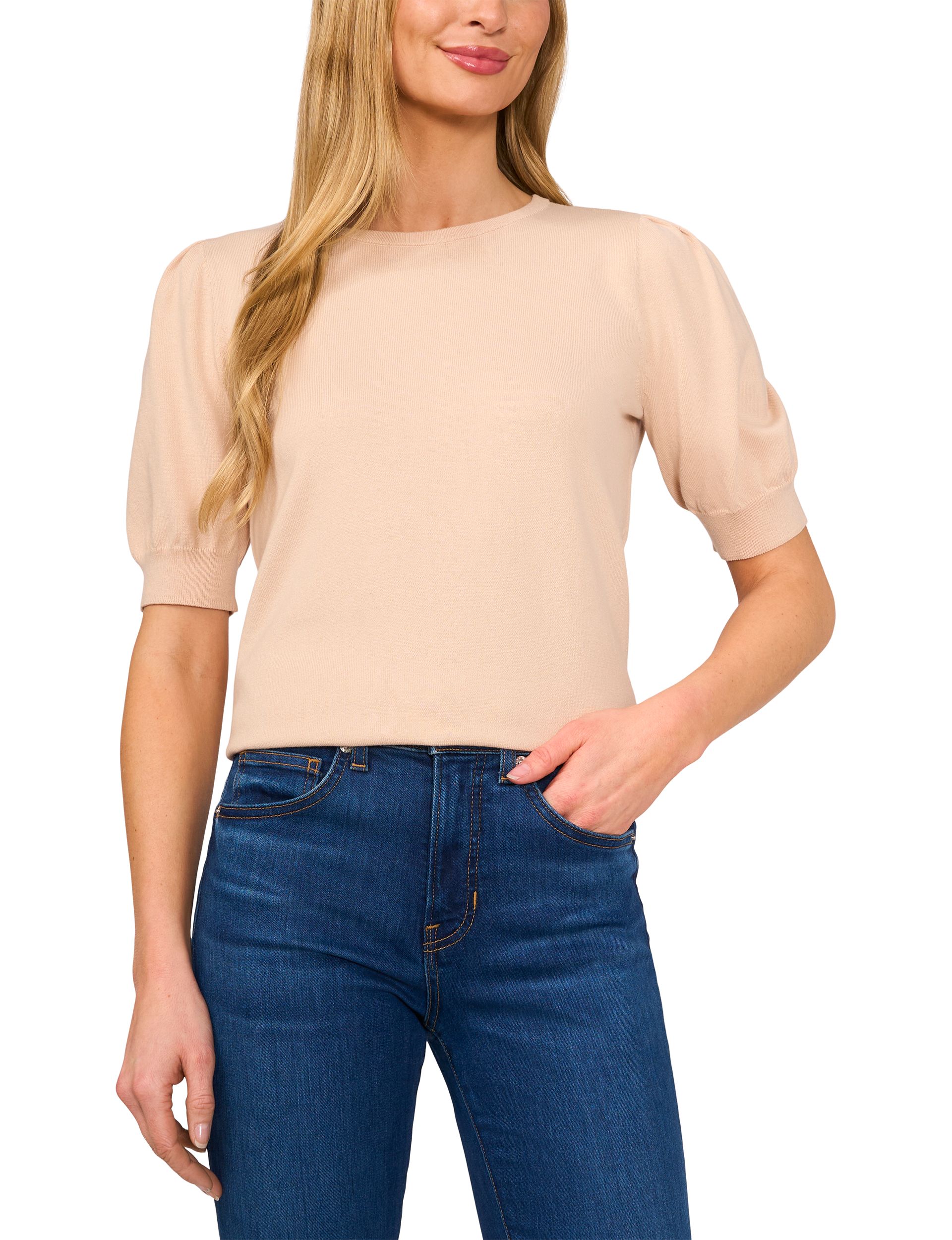 CeCe Women's Puff Sleeve Keyhole Back Sweater Deals and Price History ...