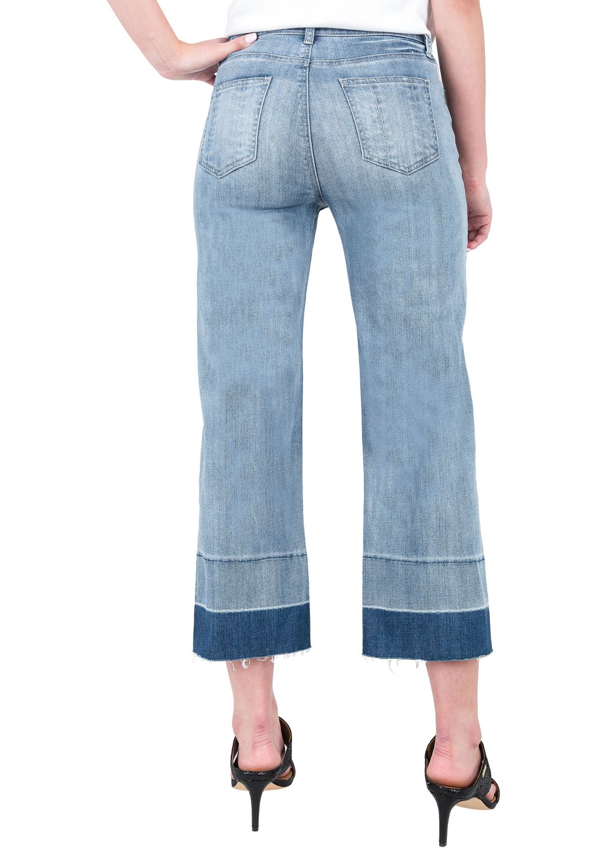 Standards and Practices Frayed Cropped Jeans - Undone Raw Hem | Belk