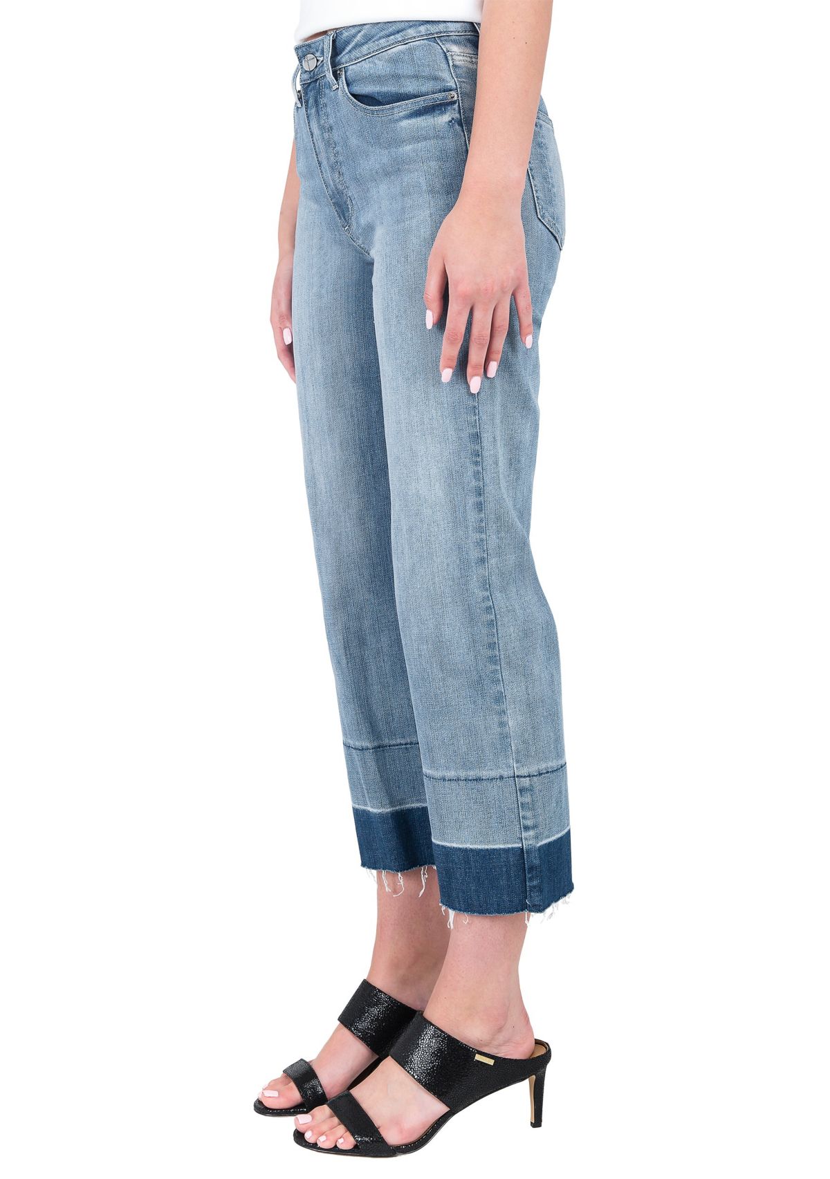 Standards and Practices Frayed Cropped Jeans - Undone Raw Hem | Belk