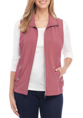 New Directions® Stretch Solid Woven Vest | belk