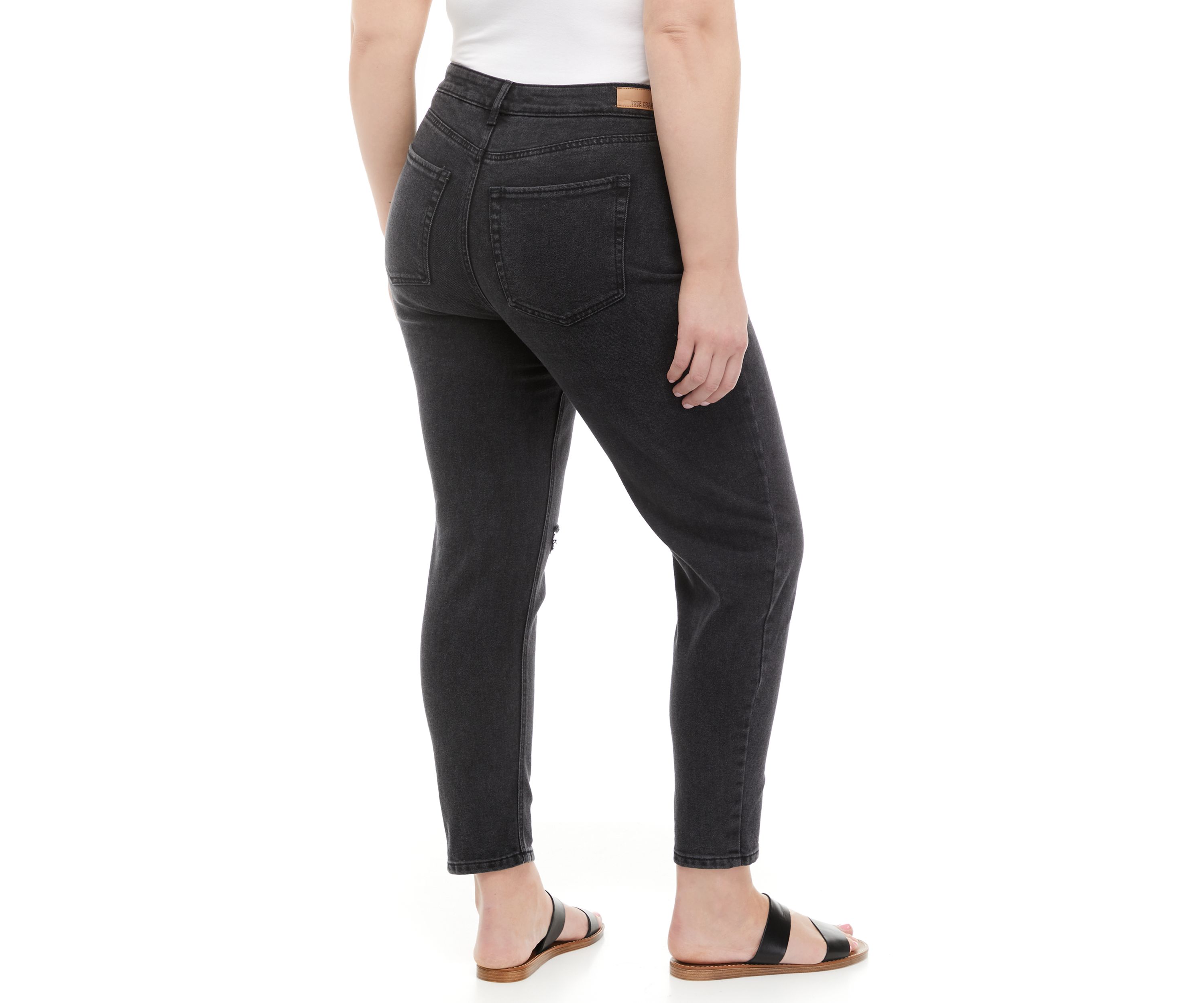 TRUE CRAFT Plus Size High Rise Mom Jeans | Belk