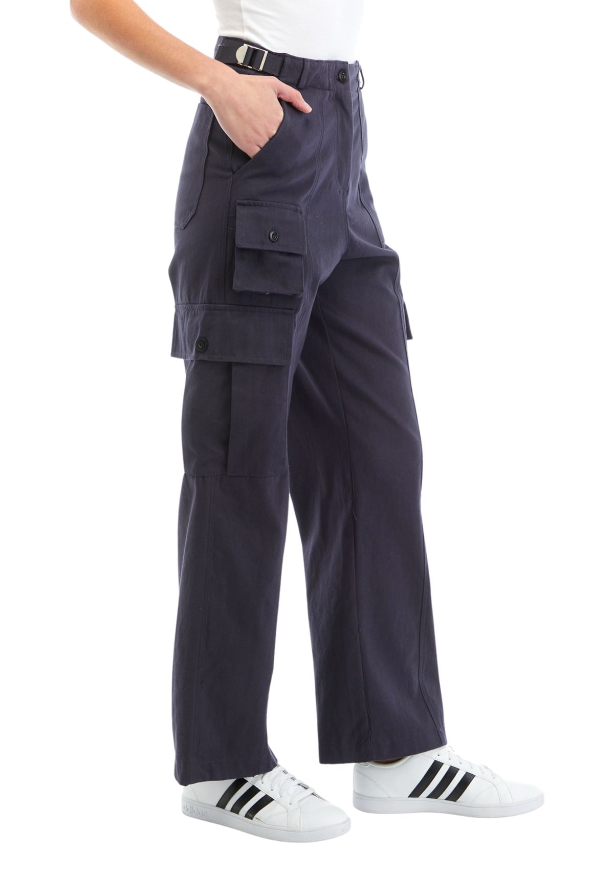 MOON RIVER Women's Buckle Cargo Pants | Belk